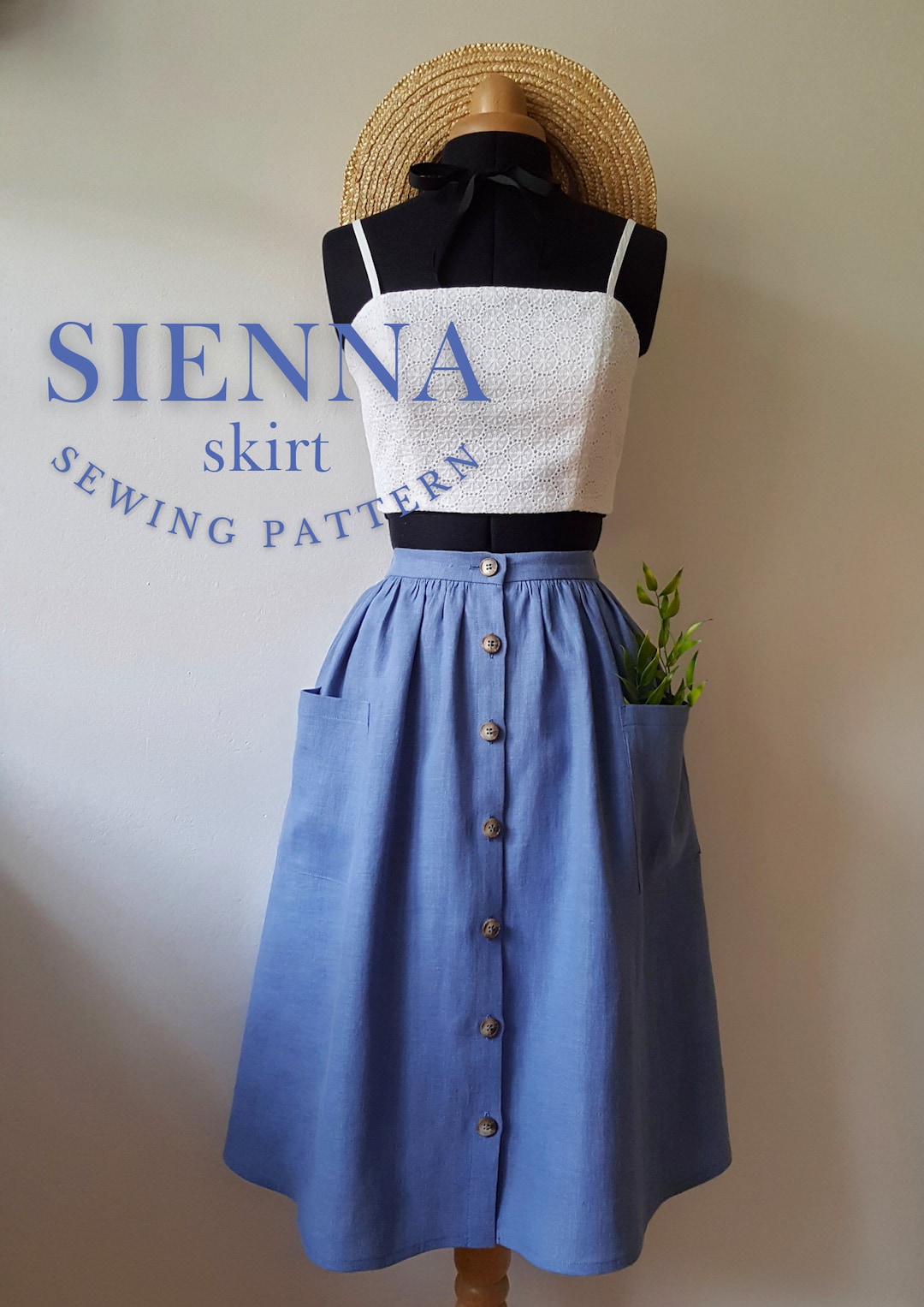 SIENNA Skirt PDF Pattern / Us 0-22, Eu 32-54, Uk 4-26/ Digital Sewing ...