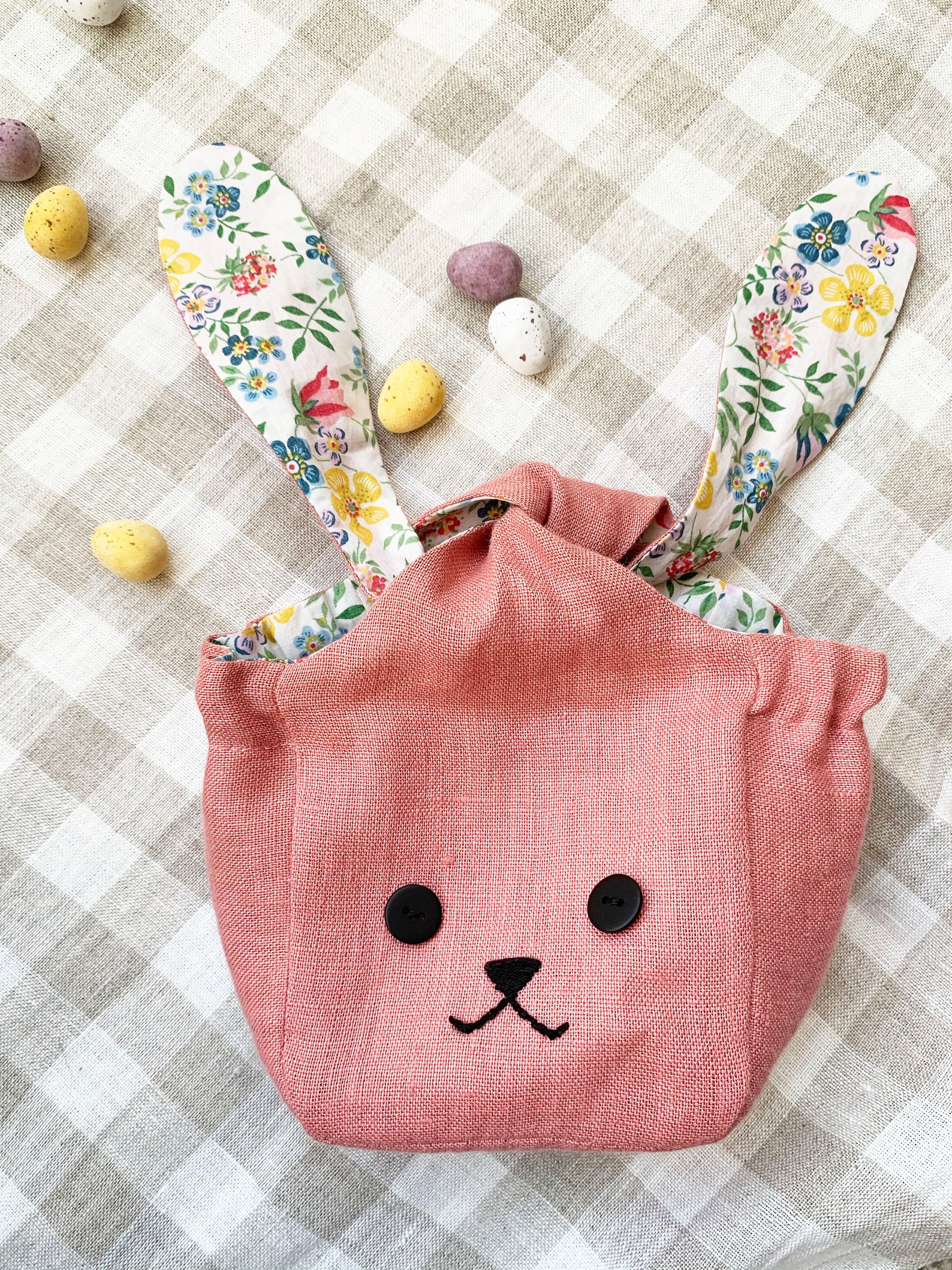 Easter Bunny Bag Knot Bag PDF SEWING PATTERN Simple - Etsy