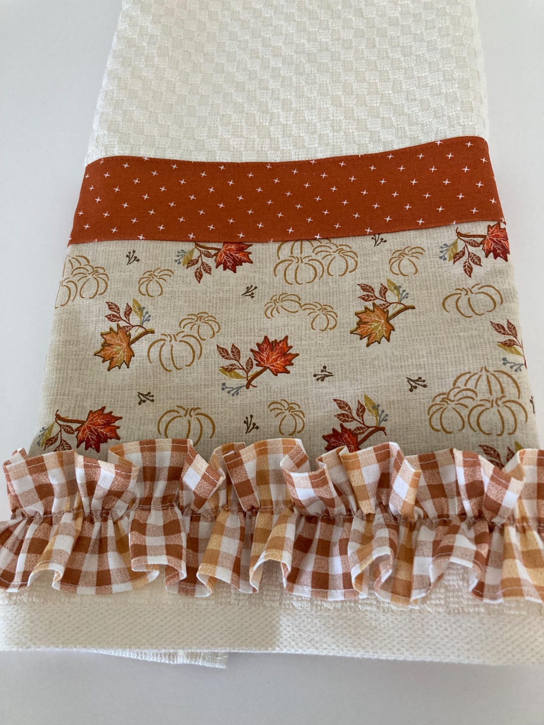 Fall Kitchen Towel Autumn Tea Towel Decorative Tea Towel Kitchen Decor ...