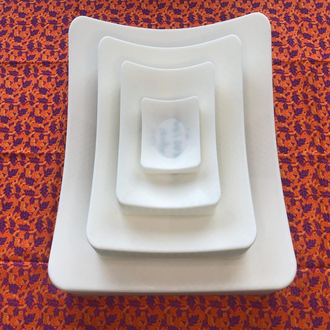 Set of 4 RECTANGLE Drape Slump Mould for Pottery Air Drying Clay Tool ...