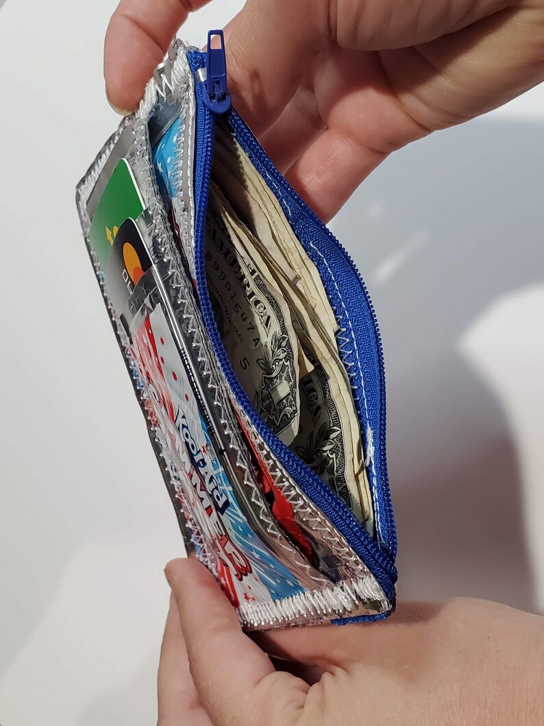 Upcycled Kool-aid Jammer Card & Coin Holder – Recycled Drink Pouch ...