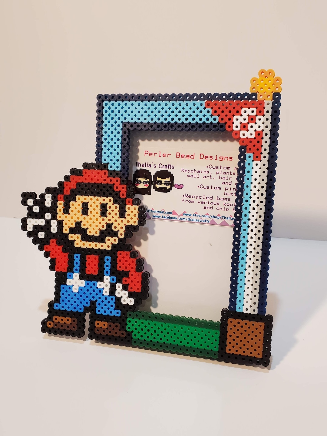 Mario Bros Picture Frame Mario Victory Videogame Photo Frame Game Room ...