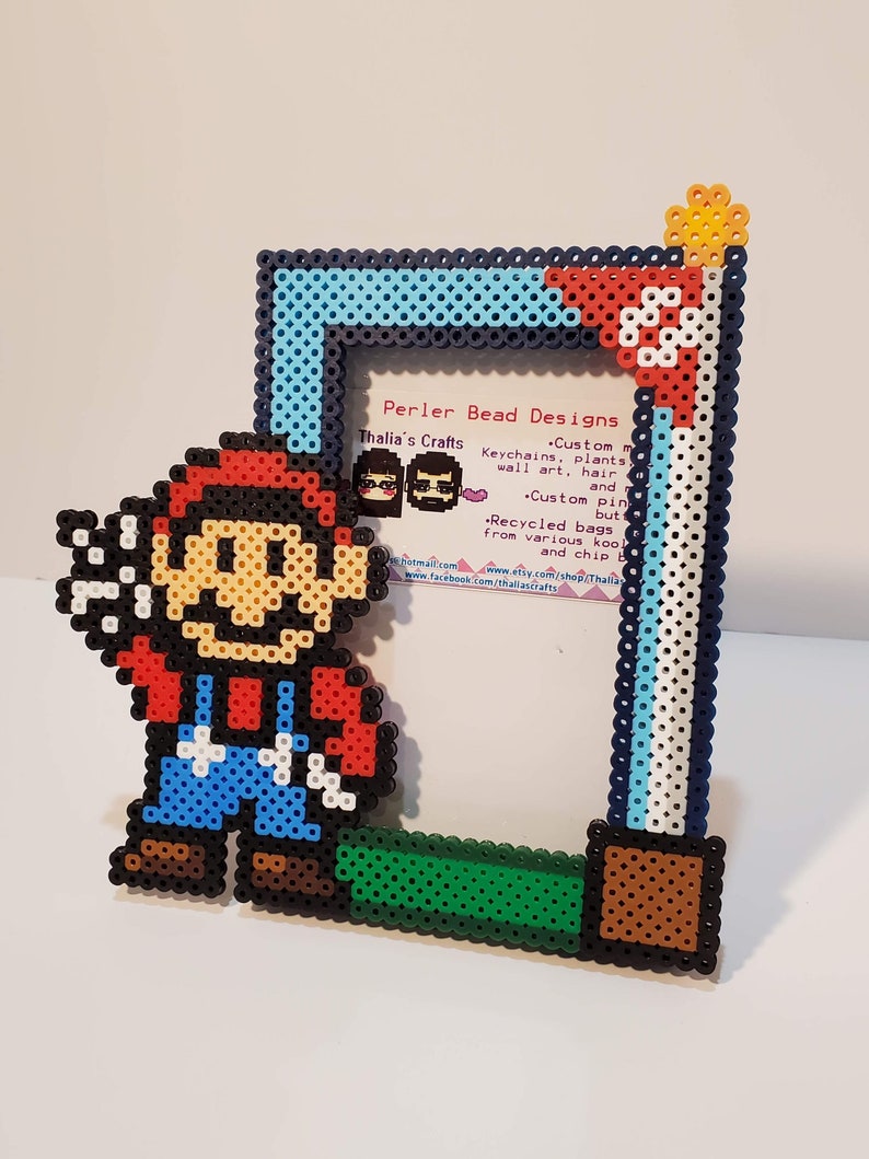 Mario Bros Picture Frame Mario Victory Videogame Photo | Etsy