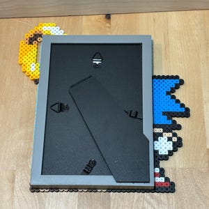 Sonic Picture Frame! Perler Picture Frame, Video Game Photo Frame ...