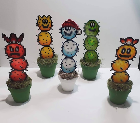 Mario brothers plants Pokey cactus video game plants mario | Etsy
