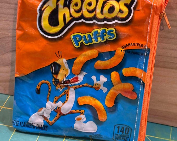 Recycled Bag, Cheetos Puffs Coin Bag/ Cheetos Puffs, Coin Purse, Change ...