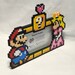 Mario Bros Picture Frame Mario and Peach Videogame Photo Frame Couples ...