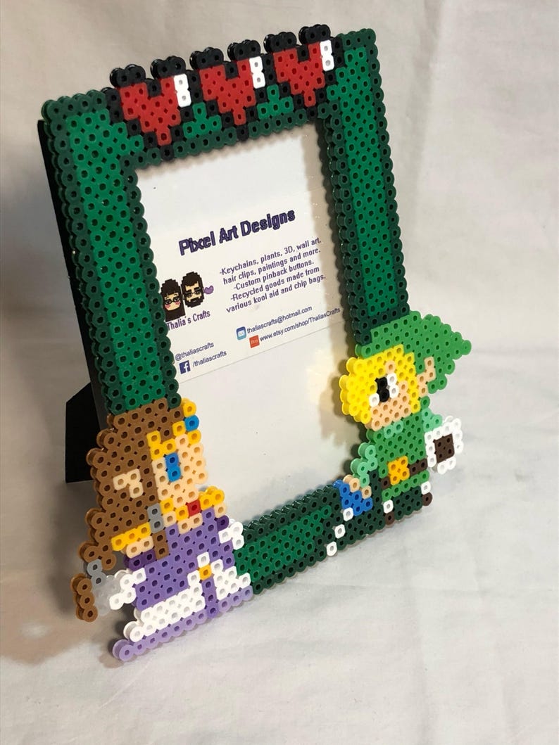Legend of Zelda Picture Frame Link and Zelda Couples Photo - Etsy