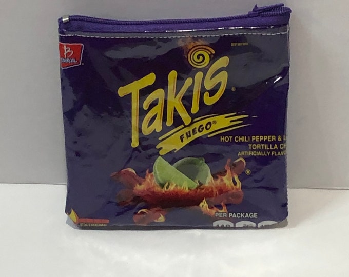 Recycled Bag, Takis Coin Bag/ Takis Fuego, Coin Purse, Change Bag, Card ...