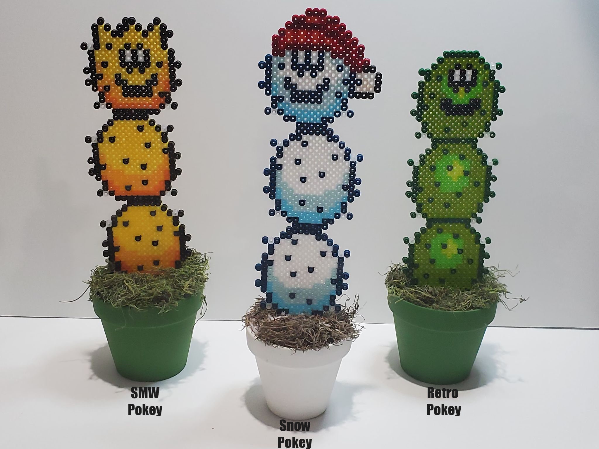 Mario brothers plants Pokey cactus video game plants mario | Etsy