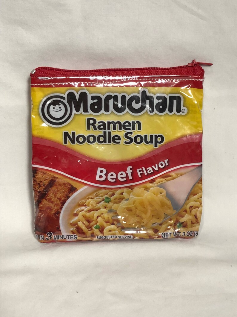 Recycled Bag, Ramen Noodle Maruchan Beef Flavor, Coin Purse, Change Bag ...
