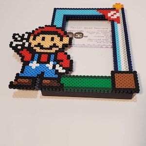 Mario Bros Picture Frame Mario Victory Videogame Photo Frame Game Room ...