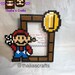Mario Bros Picture Frame Mario Victory Videogame Photo Frame Game Room ...