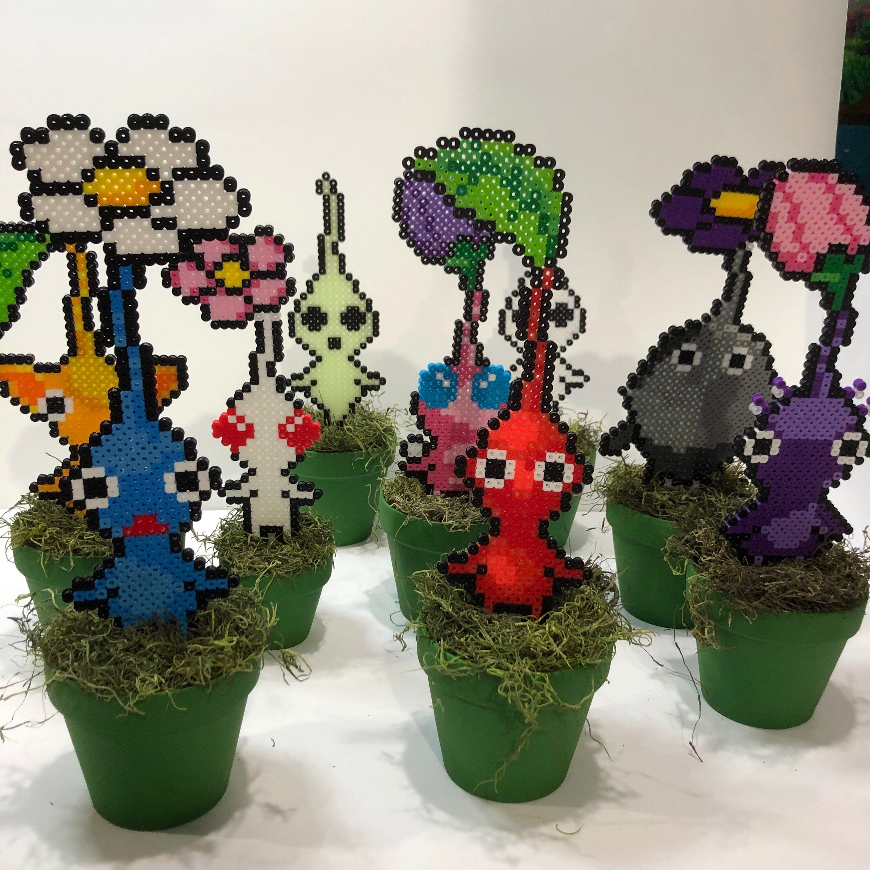 Pikmin Potted Plants Fake Plants Videogame Decor Game Room - Etsy UK