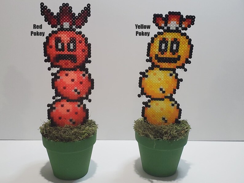 Mario Brothers Plants Pokey Cactus Video Game Plants Mario - Etsy