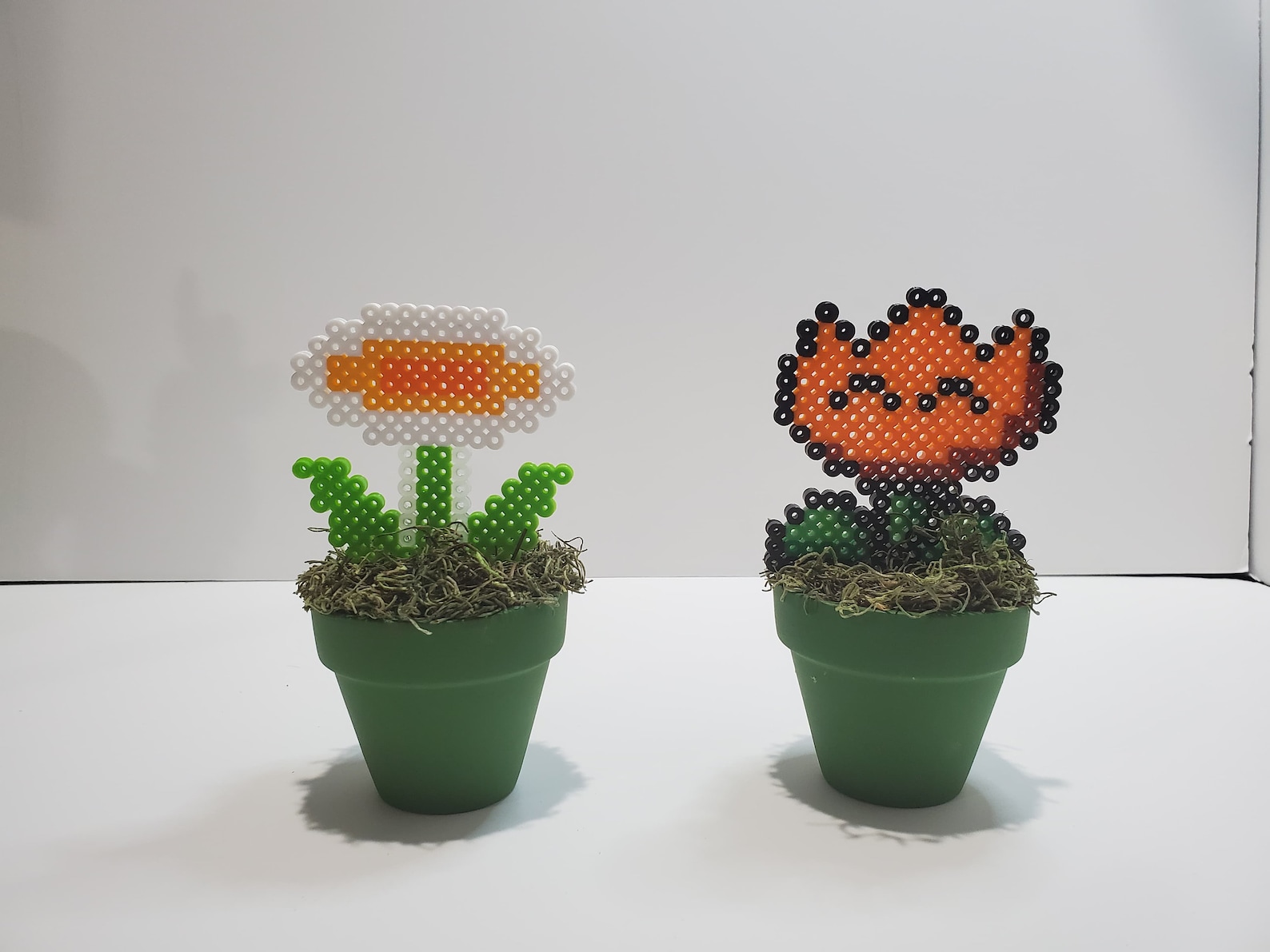 Mario Flowers Video Game Plants 8bit Plants Potted Flowers - Etsy