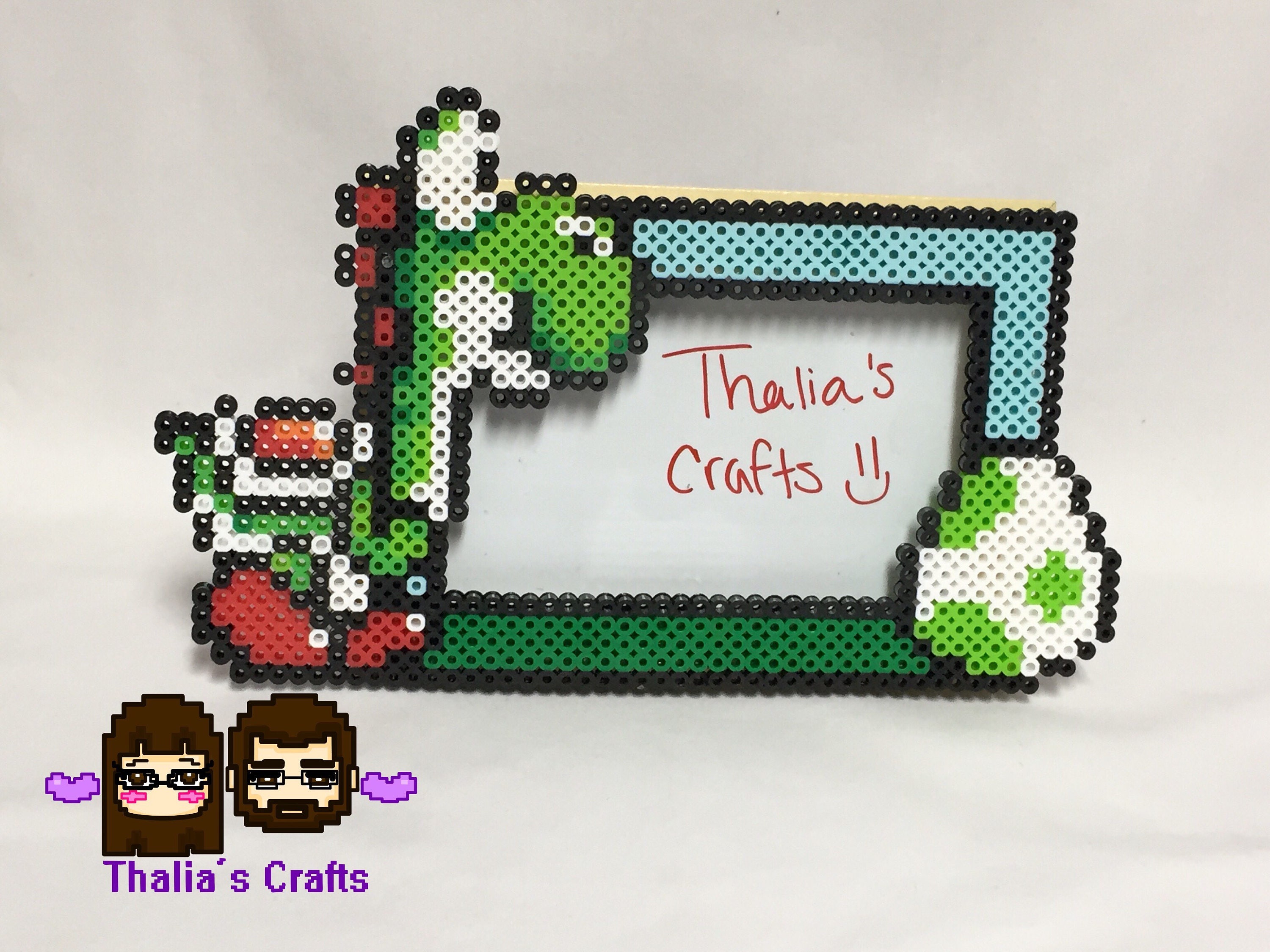 Yoshi picture frame Videogame photo frame/ mario brothers/ | Etsy