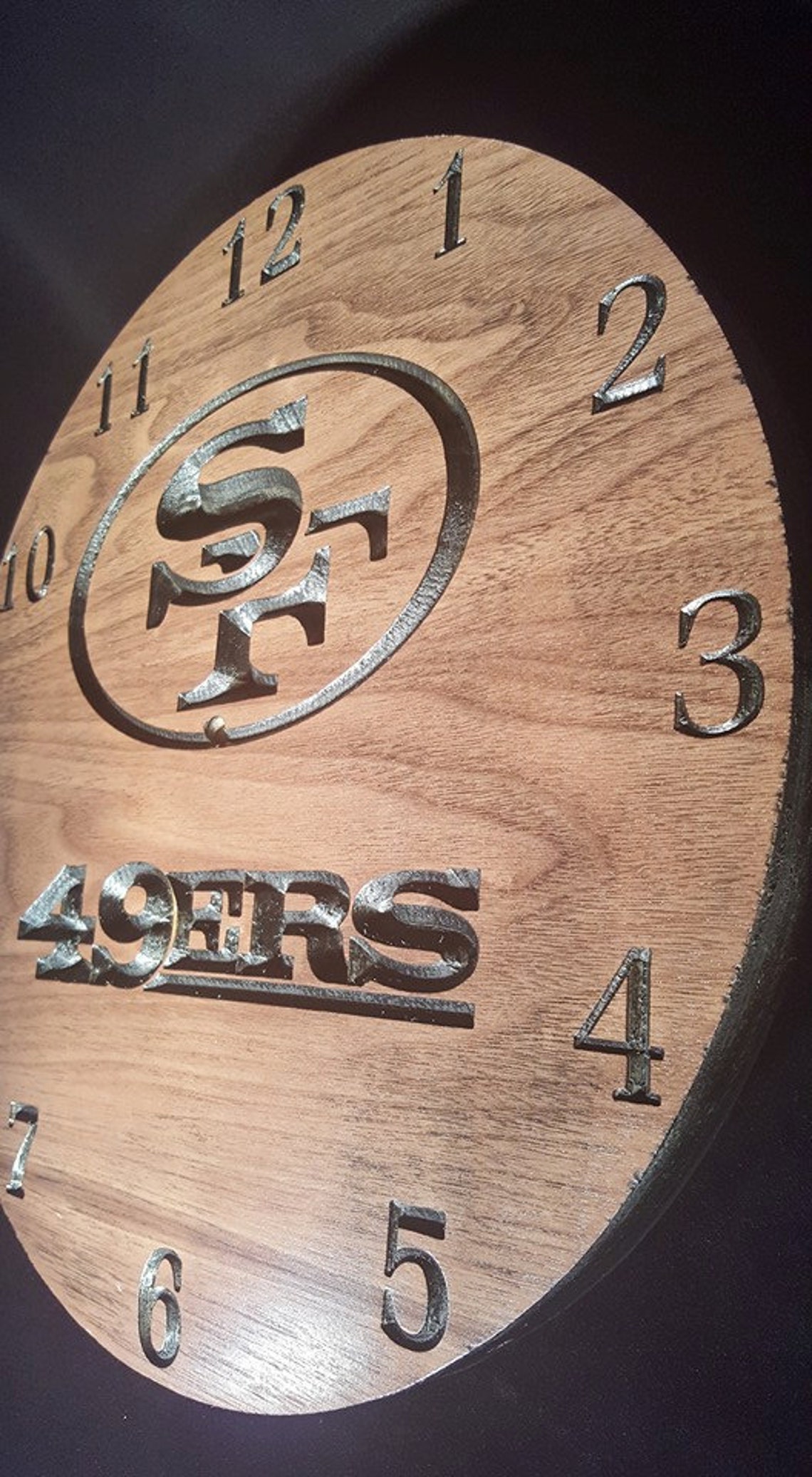San Francisco 49ers Clock Engraved Wall Art Custom Engraved - Etsy