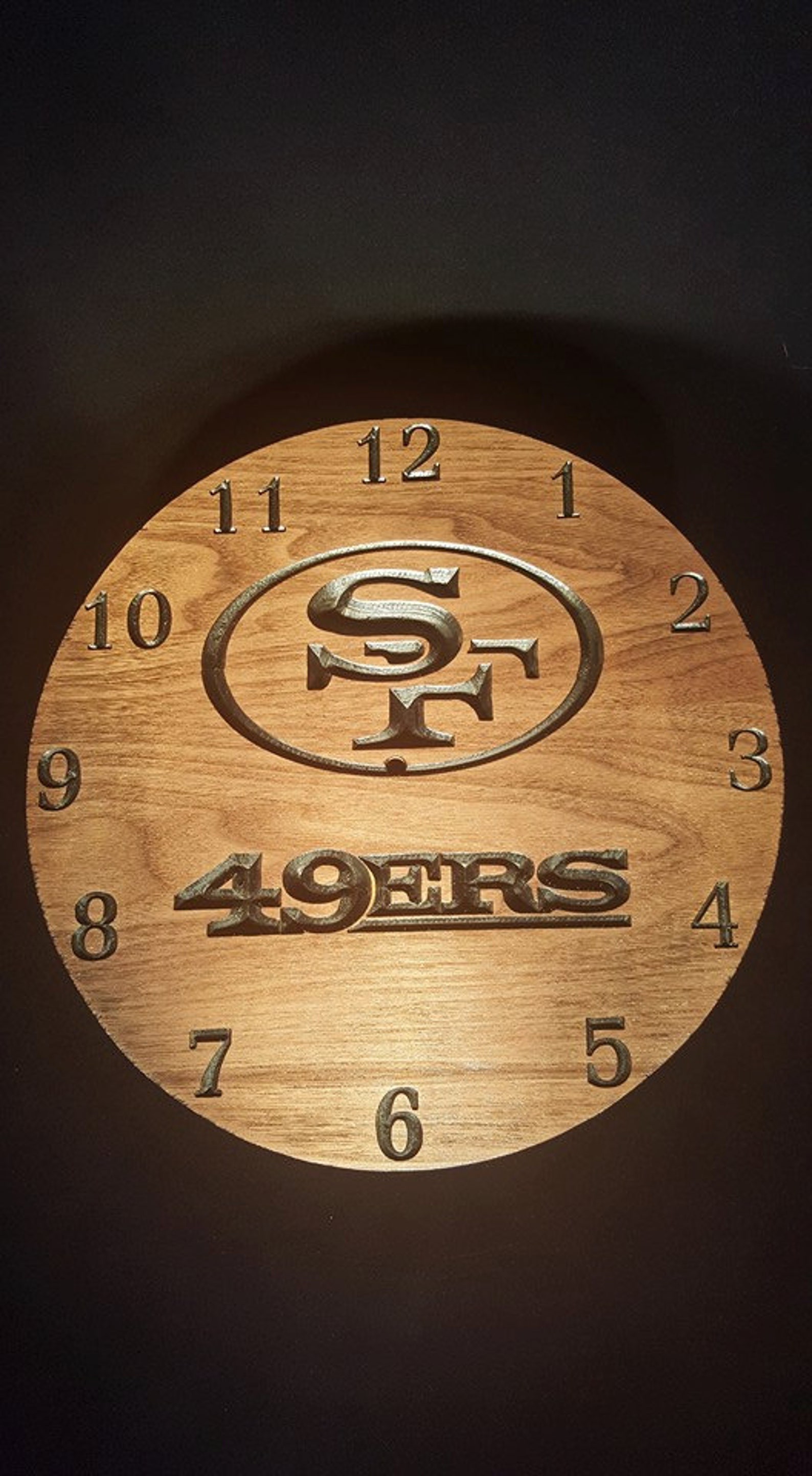 San Francisco 49ers Clock Engraved Wall Art Custom Engraved - Etsy