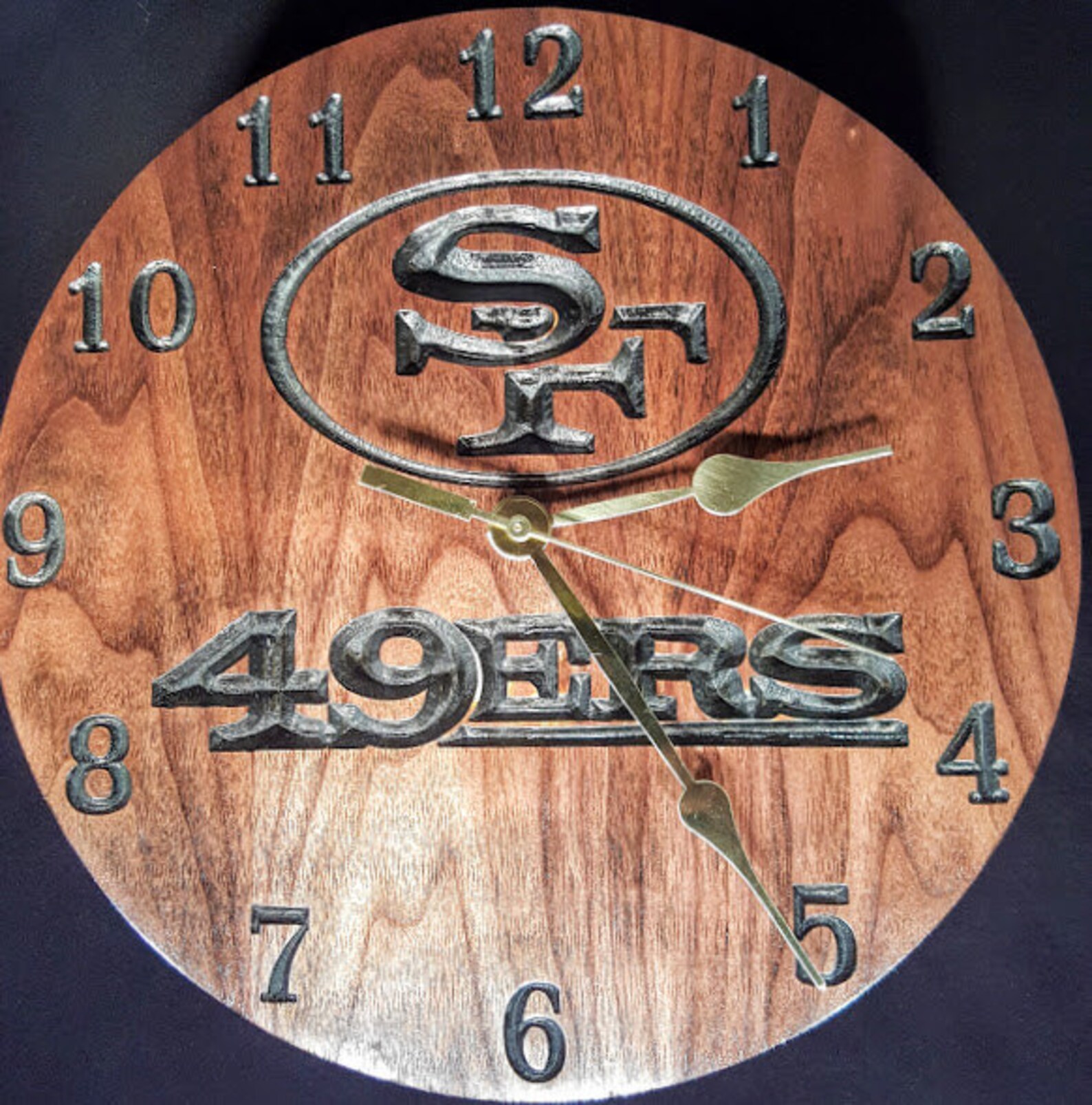 San Francisco 49ers Clock Engraved Wall Art Custom Engraved - Etsy