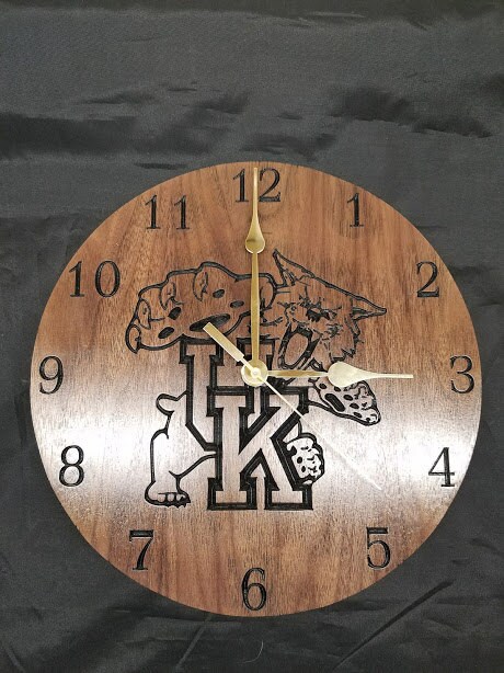 University Of Kentucky Clock engraved wall art custom | Etsy