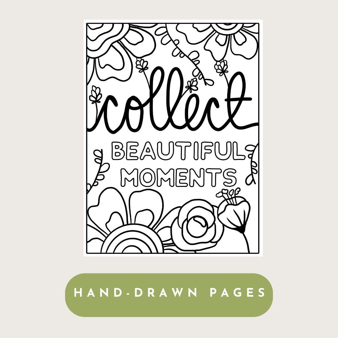 Positively Encouraging Coloring Pages - Digital Download for Kids and ...