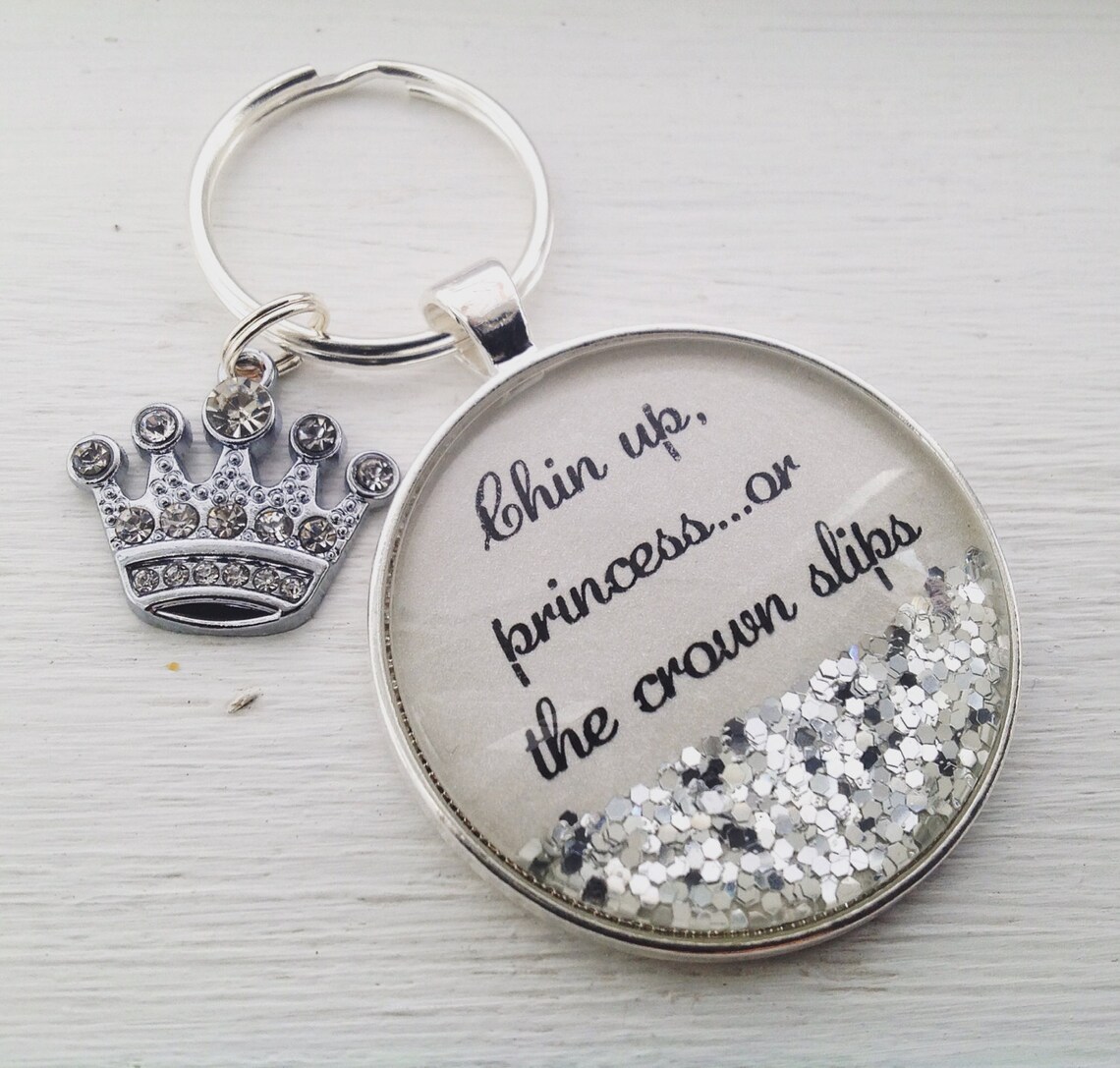 Buy Princess Keychain chin up Princess or the Crown Online in India - Etsy