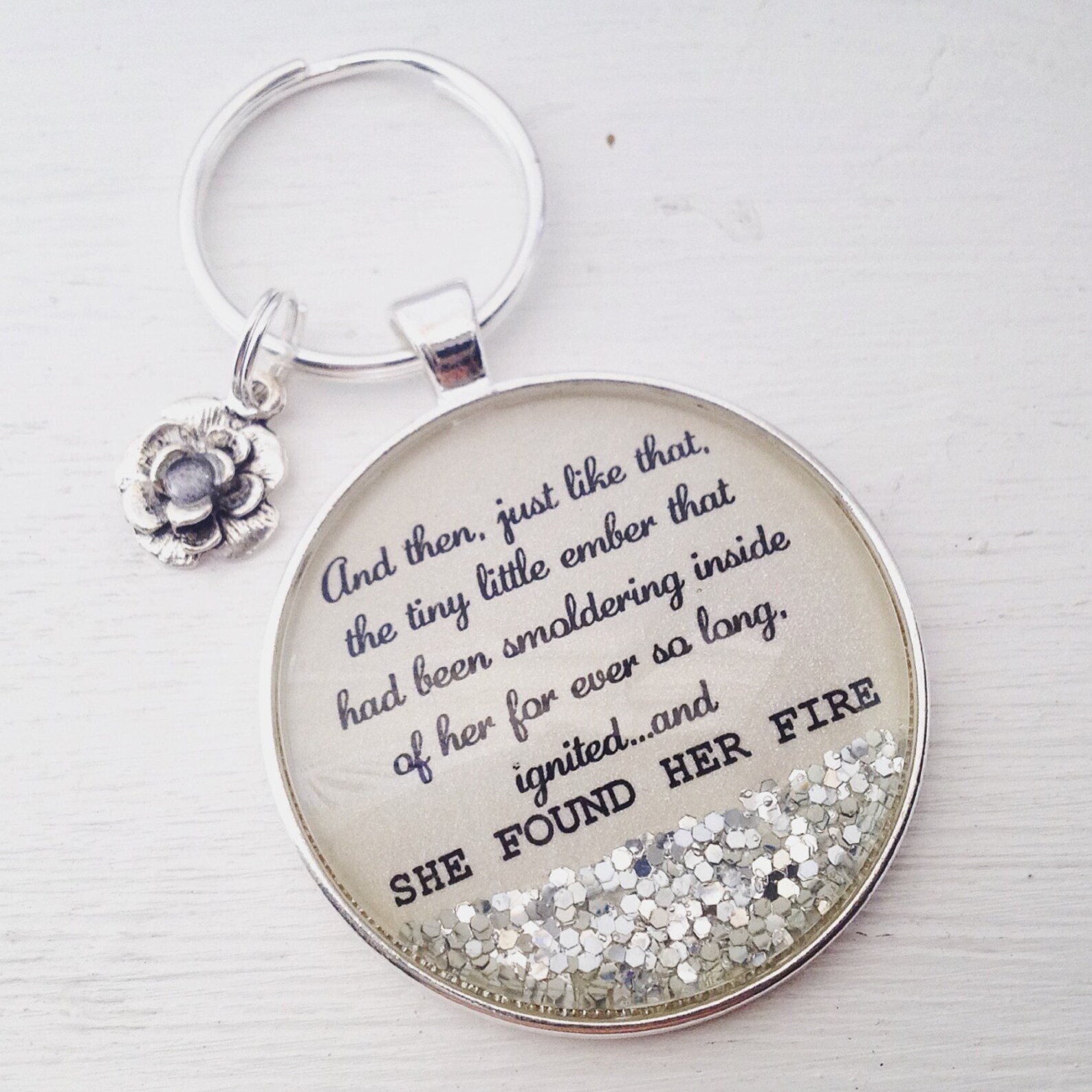 Personalized Keychain Inspirational Quote Keychain - Etsy