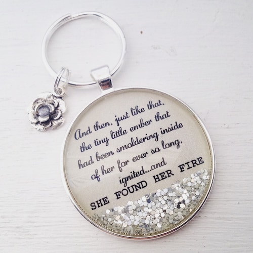 Personalized Keychain Inspirational Quote Keychain - Etsy