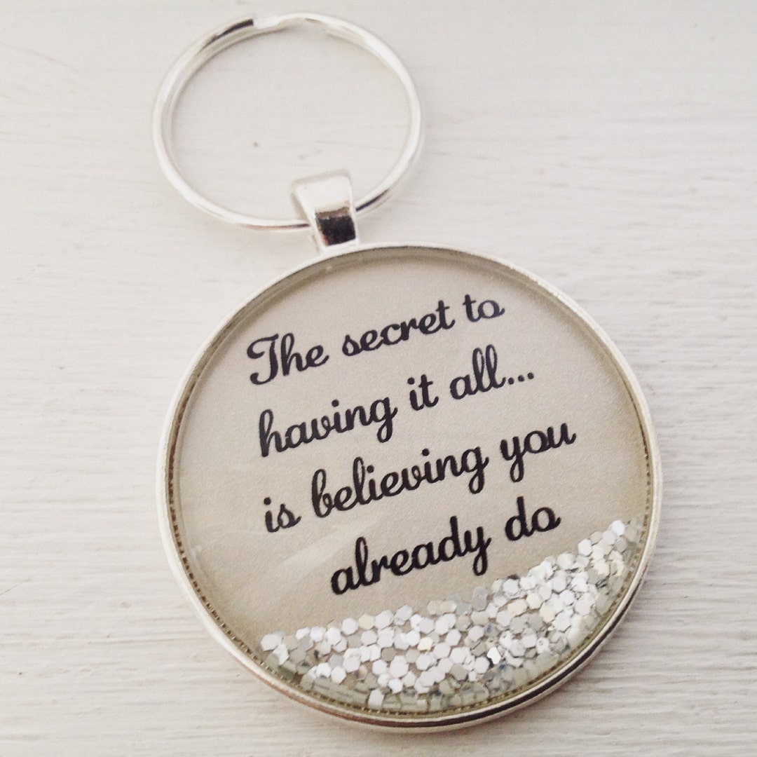 Inspirational Gift/personalized Keychain/daily Affirmation Keychain ...