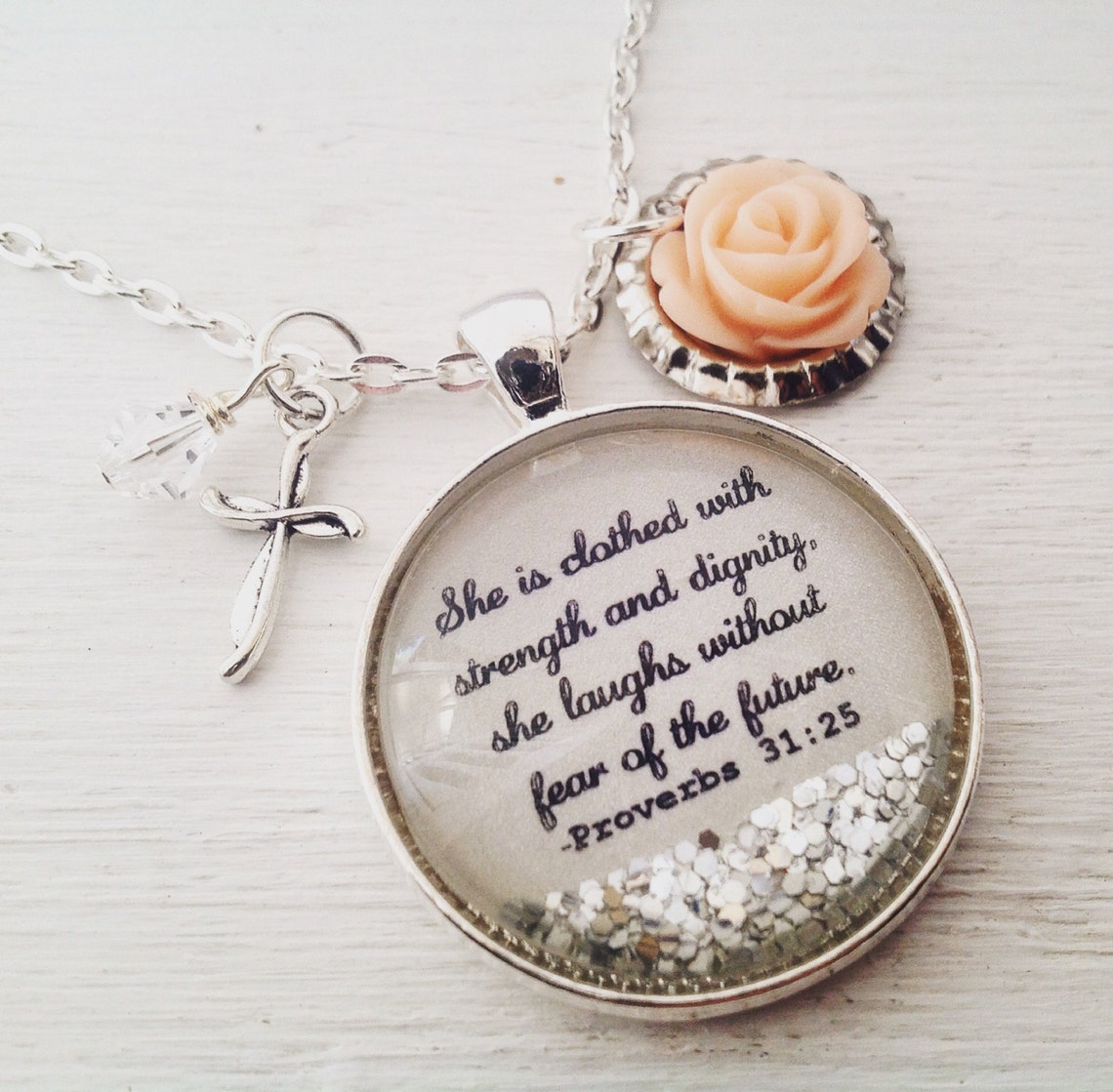 Proverbs 31/bible Verse Necklace/personalized Jewelry/she is | Etsy