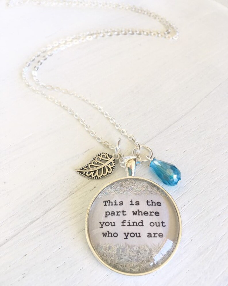 Personalized Jewelry, Inspirational Quote Necklace/this is the Part ...