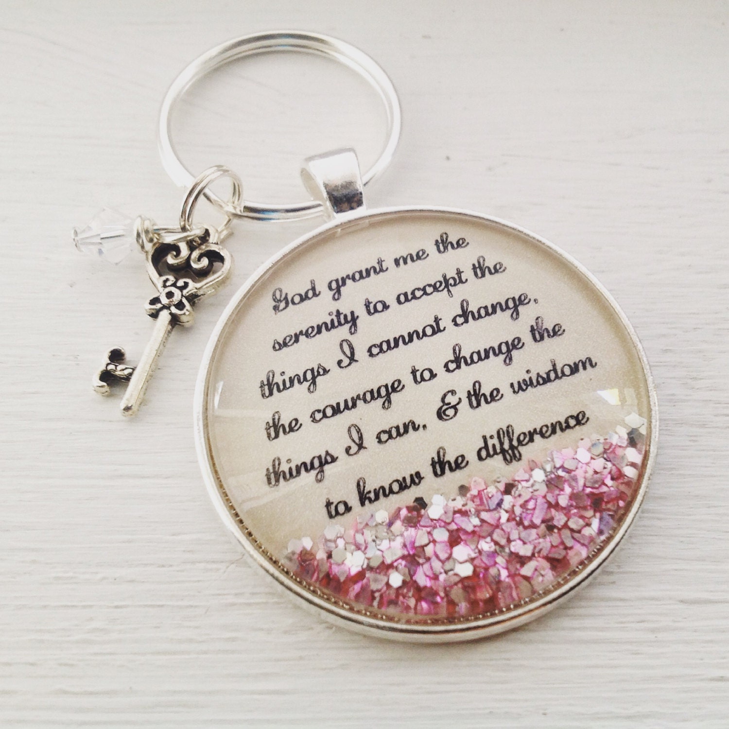 Serenity Prayer Keychain, Personalized Keychain, Serenity Prayer Gift ...
