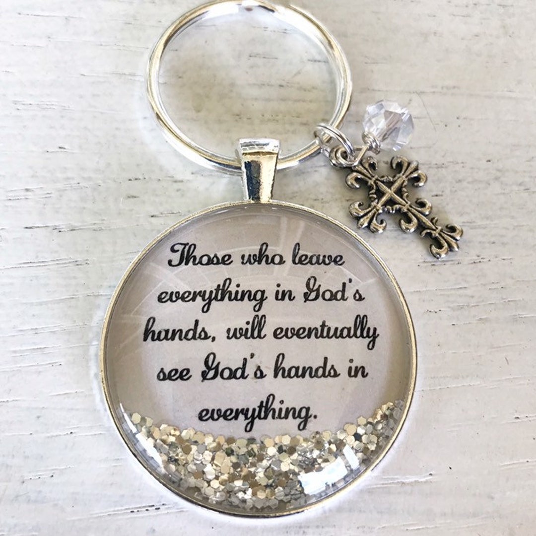Inspirational Quote Personalized Keychain, Christian Keychain ...