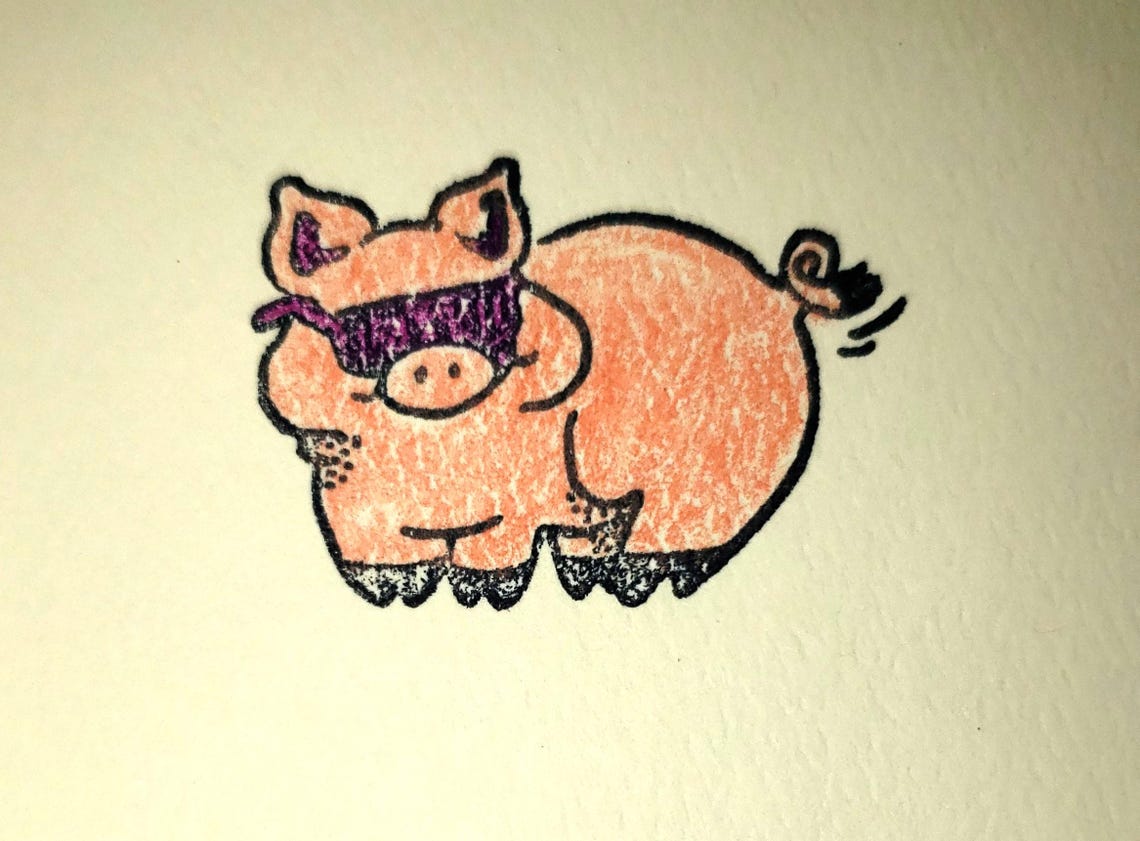 Farm Animal Stamp Set Wooden Stamp Vintage Pig and Cow Rubber Stamp Fun ...