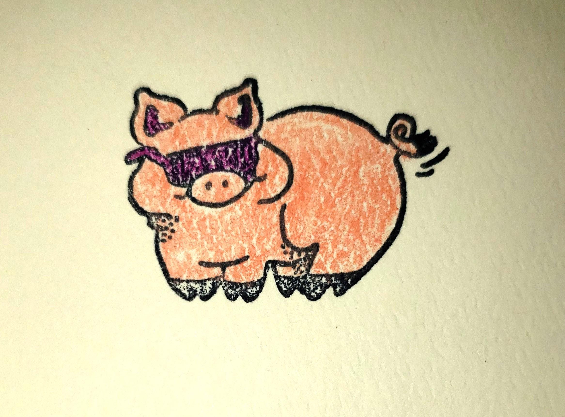 Farm Animal Stamp Set Wooden Stamp Vintage Pig and Cow Rubber Stamp Fun ...