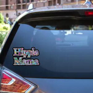Hippie Mama Tie Dye Decal - Etsy