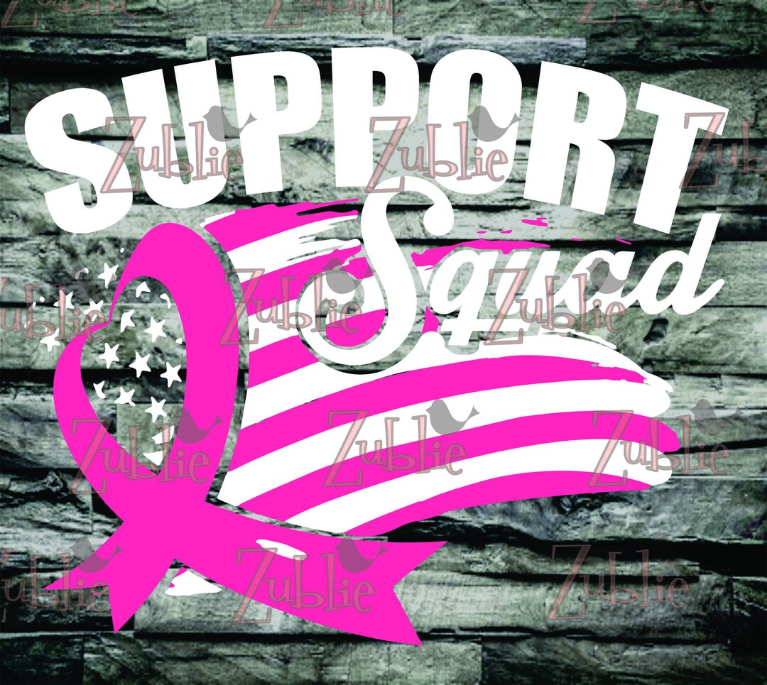 Cancer Support Squad SVG PNG File - Etsy