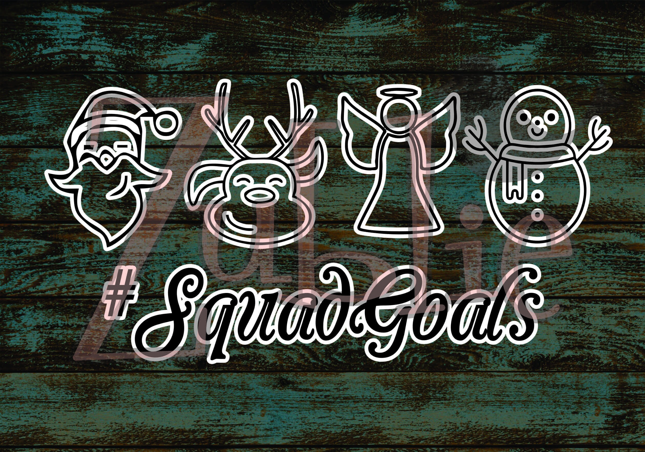 Christmas Squad Goals SVG File - Etsy