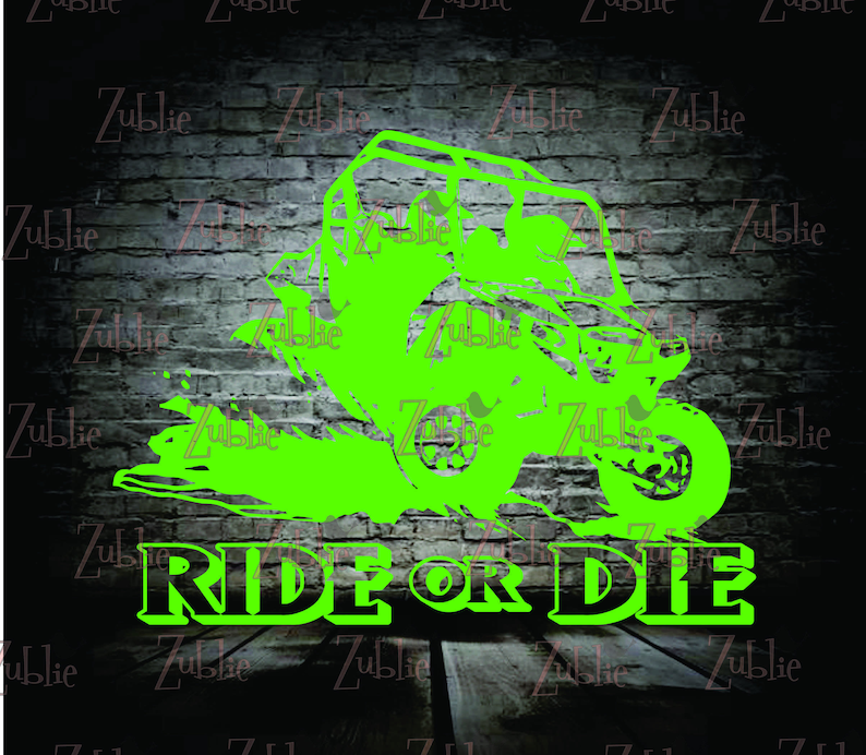 Ride or Die RZR Utv Atv SXS SVG File - Etsy
