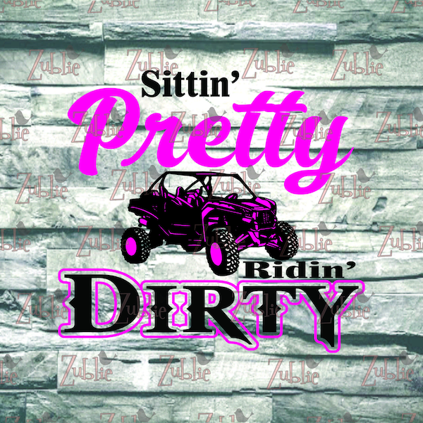 Sittin pretty ridin dirty svg - Etsy México