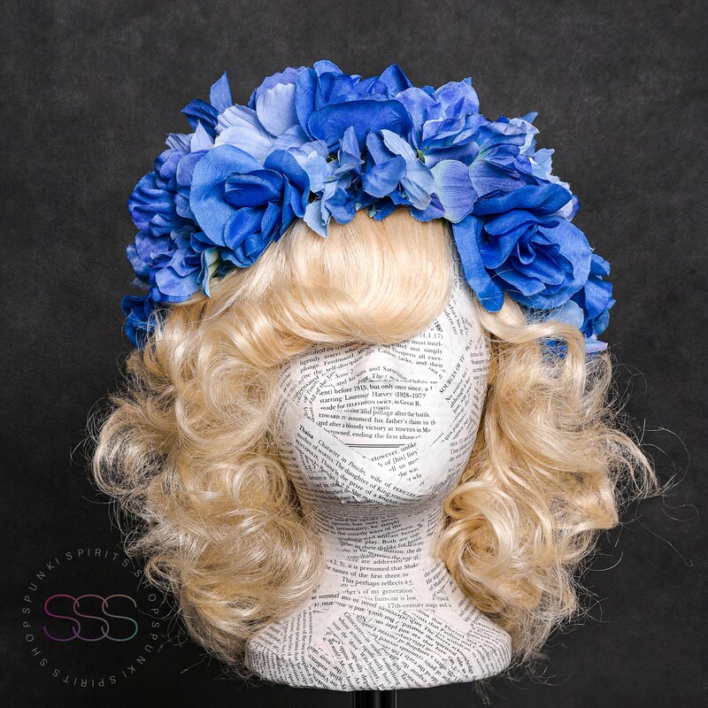 Blue Flower Crown - Etsy