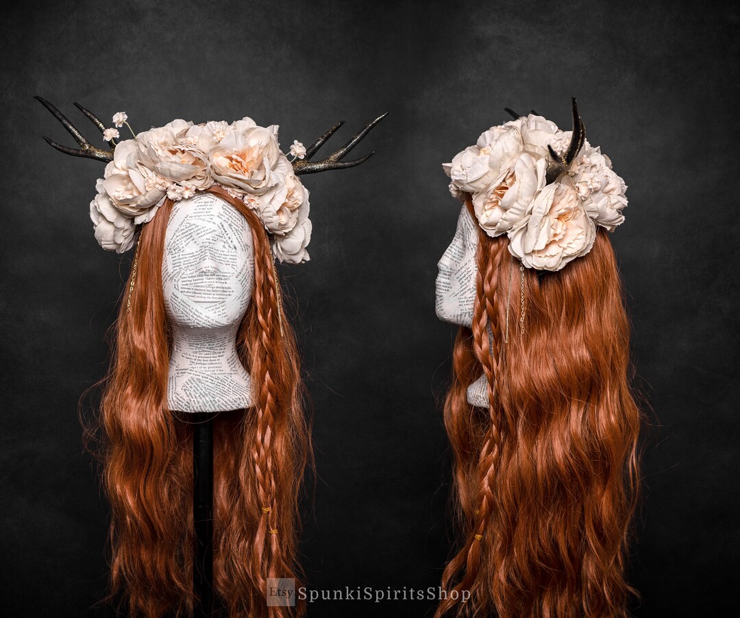 Deer Nymph Headdress Headpiece - Etsy
