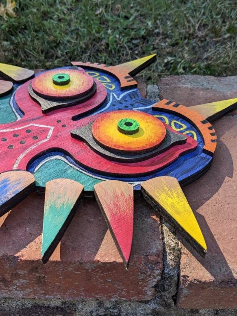 Wooden Majoras Mask From Legend of Zelda Laser Cut - Etsy