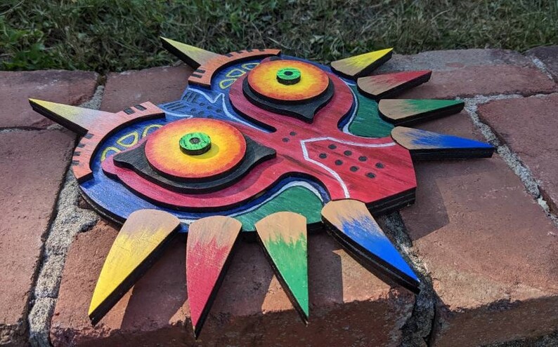 Wooden Majoras Mask From Legend of Zelda Laser Cut - Etsy