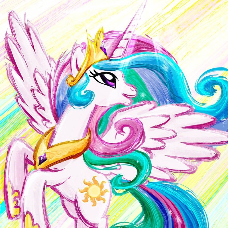 Mlp Celestia Art - Etsy