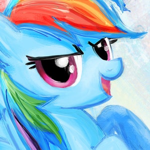 Rainbow Dash - My Little Pony Friendship is Magic Art Print Poster - Etsy