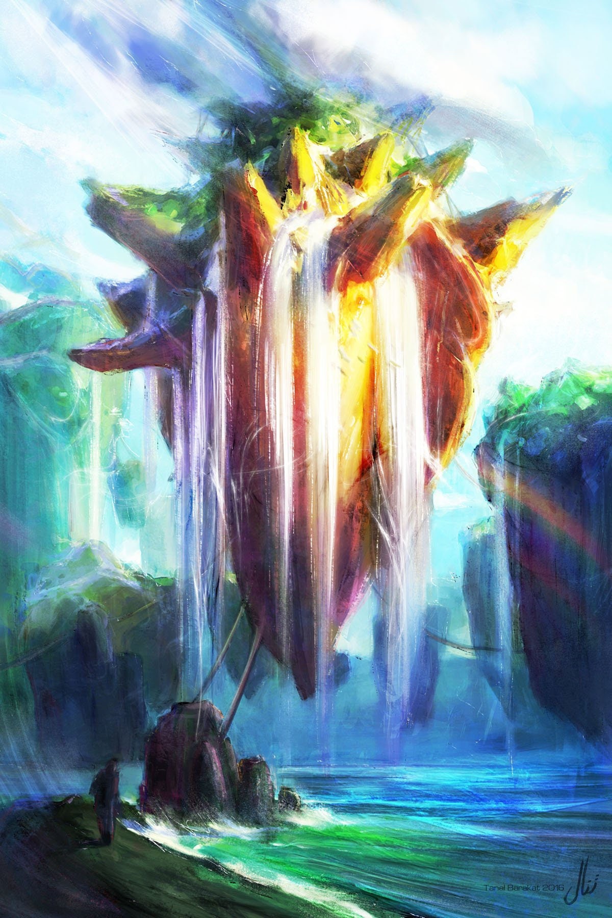 Hallowed Fountain - Magic the Gathering - MTG - Digital Painting - Etsy
