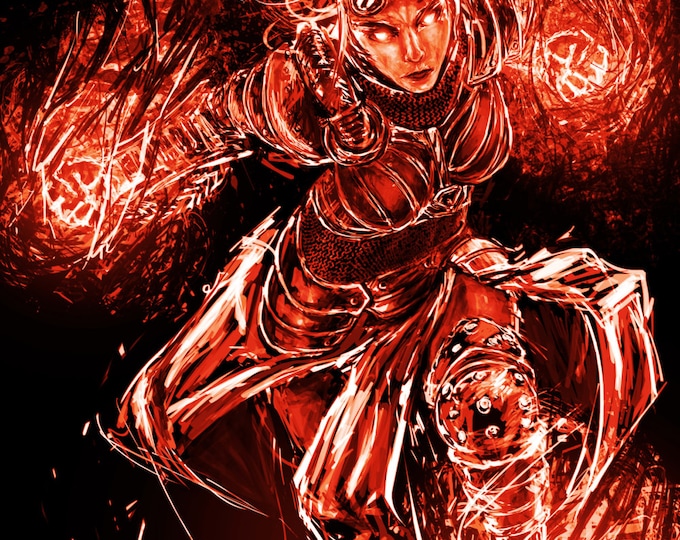 Chandra Nalaar, Planeswalker Magic the Gathering Digital Speed Painting ...