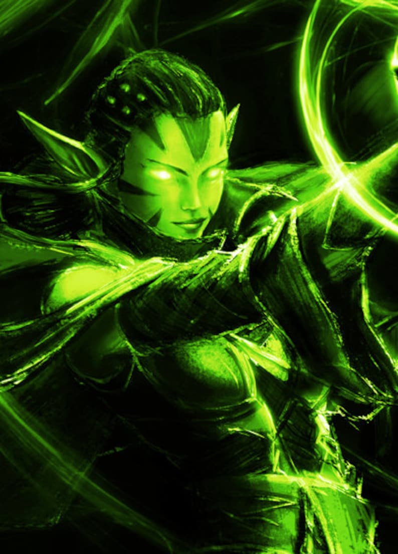 Nissa Revane Planeswalker Magic the Gathering MTG Fine - Etsy